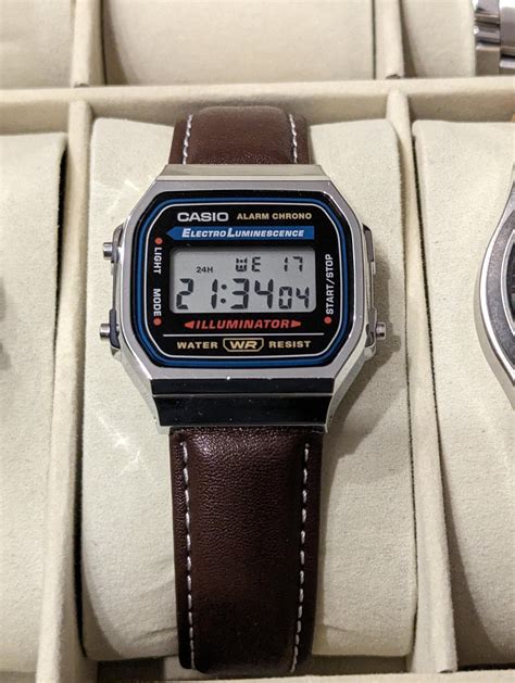 [casio A168] On Leather R Watches