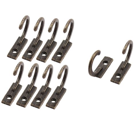Unique Bargains Vintage Style Wall Mounted Towel Scarf Bag Cap Robe Hook Hangers Bronze Tone 10