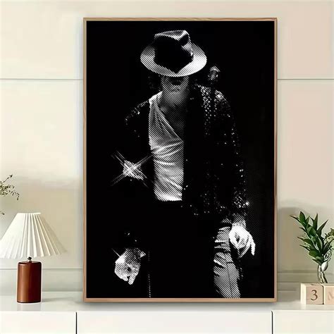 Michael Jackson King Of Pop Digital Print Minimalist Line Art Poster