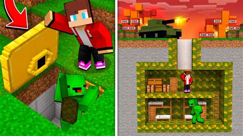 Jj And Mikey Surviving 100 Days In Military Bunker In Minecraft