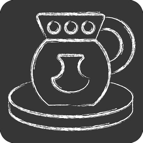 Premium Vector Icon Ayran Related To Turkey Symbol Chalk Style Simple