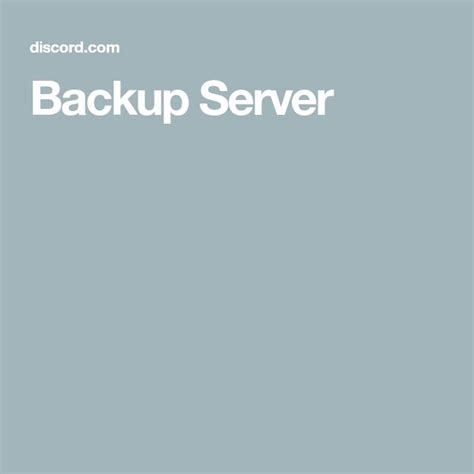 Backup Server Discord Fun Games Fun