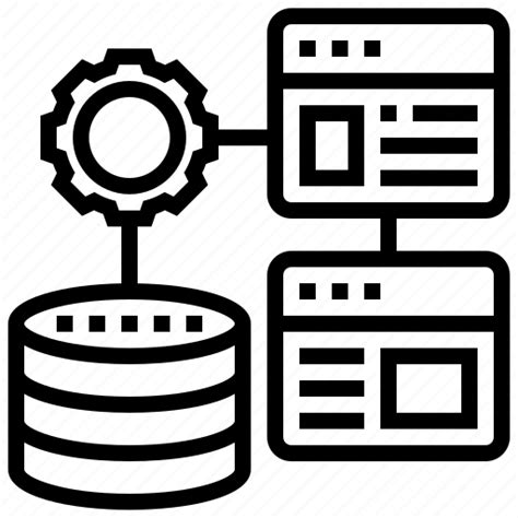 Connectivity Database Management Relational System Icon