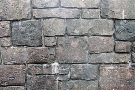 Stone Wall With Different Types Of Rocks