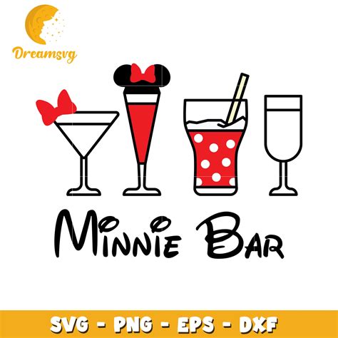 Minnie Mouse Bar Svg Cut Files Dreamsvg Store