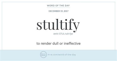 Definition Of Stultify