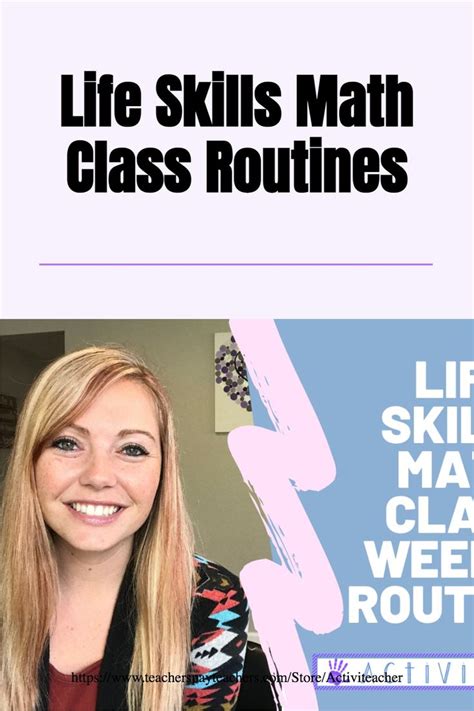 Special Education Life Skills Math Classroom Routines For Teachers