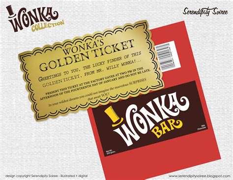 Willy Wonka Candy Bar Wrapper Template Alernashat
