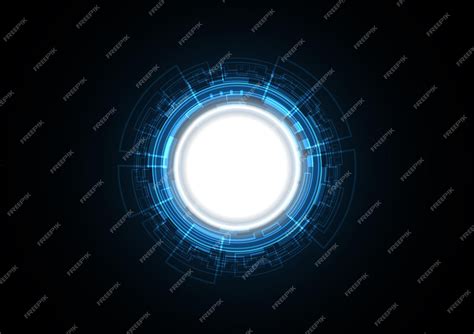 Premium Vector Technology Abstract Future Circle Background Vector