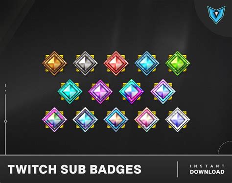 Twitch Badges For Twitch Streamers Unique Twitch Badges Etsy