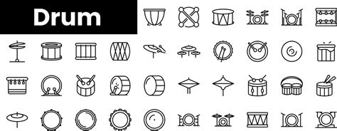 Outline Drum Vector Images Over 16000