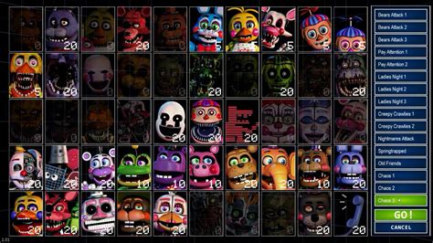 Ultimate Custom Night All Challenges Offices And Power Ups Youtube
