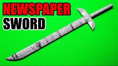 How To Make A Paper Sword How To Make A Strong Paper Sword Using
