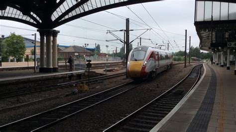 Lner Class 801 Arrives Into York Class 68 Horn Scares Me At The End