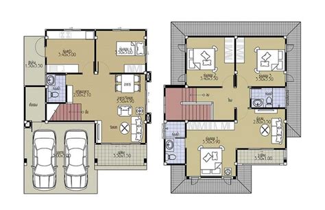 House Plans 85x95 With 4 Bedrooms House Design 3d