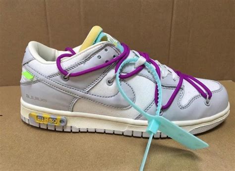 Off White Nike Dunk Low The 50 Collection Release Date Info Sneakerfiles