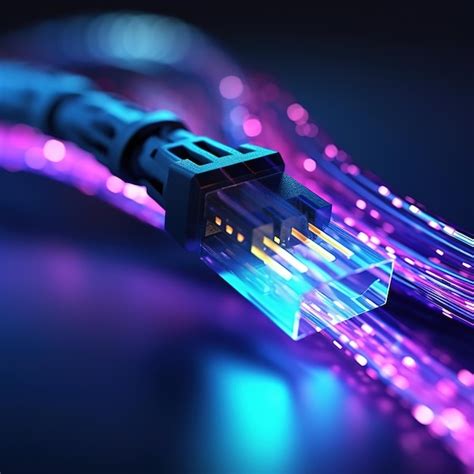 Premium Ai Image Network Cable Binary Fiber Otics Backgound