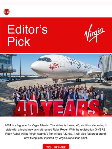 Virgin Mobile Celebrating 40 Years Of Virgin Atlantic Milled