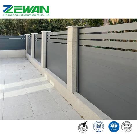 Garden Aluminum Square Tube Post Aluminium Fencing Panel Metal Privacy