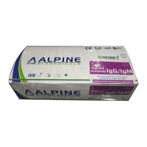 Plastic Typhoid Antibody Test Kit For Medicinal Rs 20 Kit Id