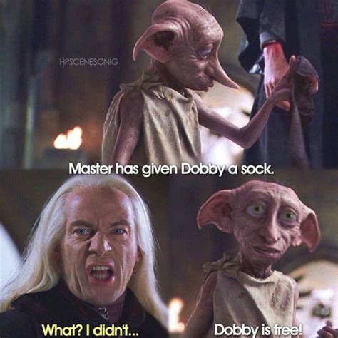 Master Has Given Dobby A Sock Meme Dobby Is Free S Tenor