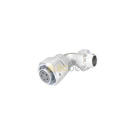 Metal Aviation Connector Wy Series Plug With Angled Back Shell And