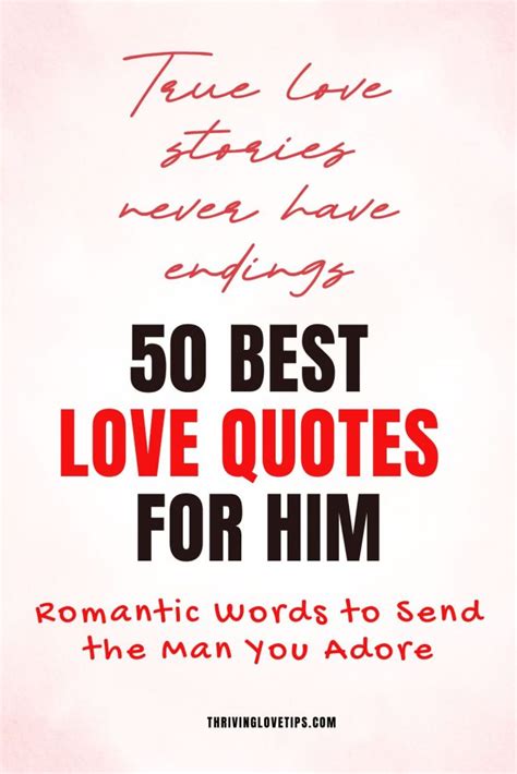 50 Best Love Quotes For Him Romantic Words To Send The Man You Adore
