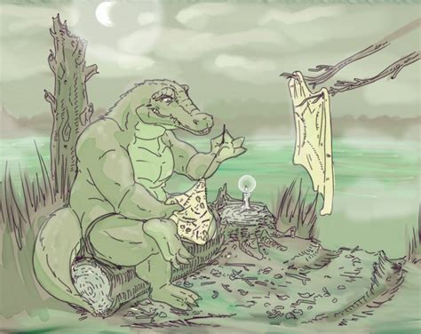 Rule 34 Alligator Alligatorid Anthro Belly Clothed Clothing