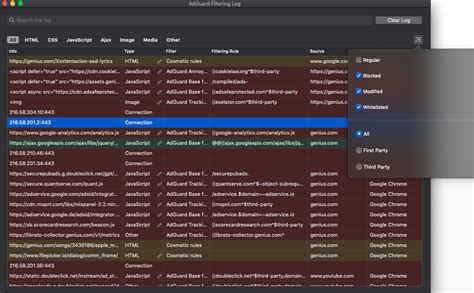 Filtering Log Add Filter Settings · Issue 1358 · Adguardteamadguardbrowserextension · Github