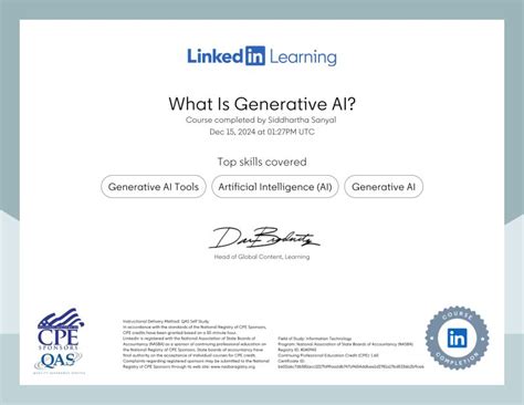 Siddhartha Sanyal On Linkedin Certificate Of Completion