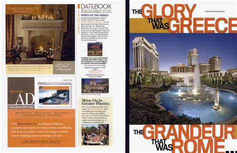 Architectural Digest Datebook Architectural Digest November 2007