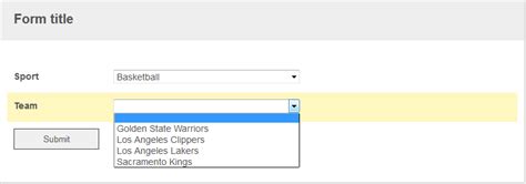 Control Drop Down List Entries Based On A Previous Drop Down Selection