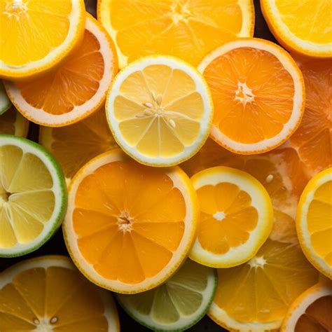 Premium Ai Image Lime Lemon And Orange Slices