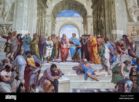 Raphael 1483 1520 The School Of Athens Fresco 15091511 Stanza