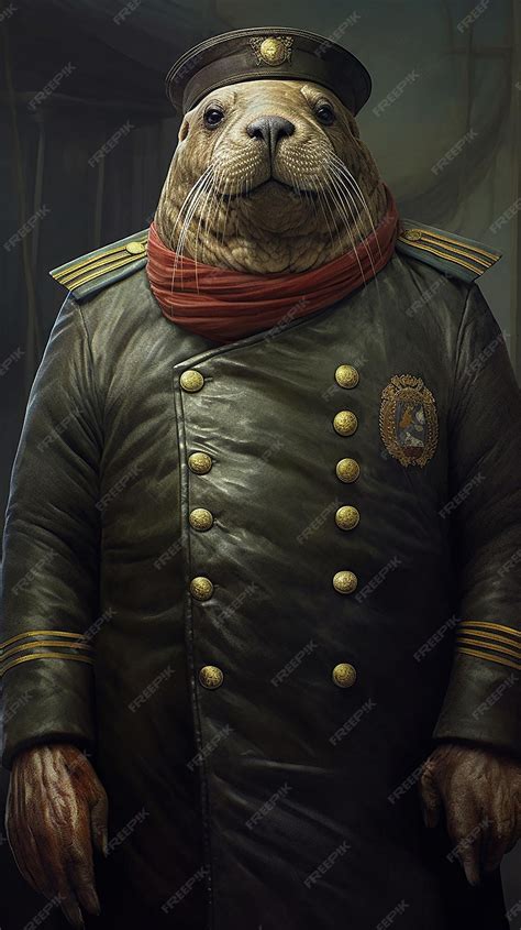Premium Ai Image A Seal Wearing A Jacket With The Number 2 On It