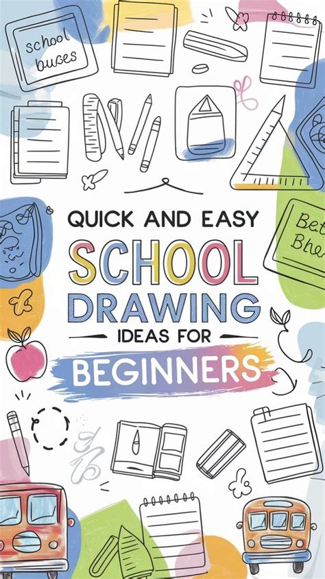 Detailed School Drawing Ideas Drawings Easy Drawings Doodle Art