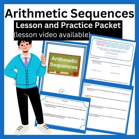 Arithmetic Sequences Worksheet And Lesson By Mathematics Made Easy