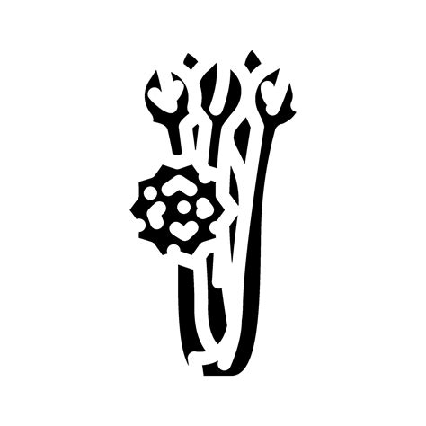 Celery Allergen Free Product Food Glyph Icon Illustration 47623903