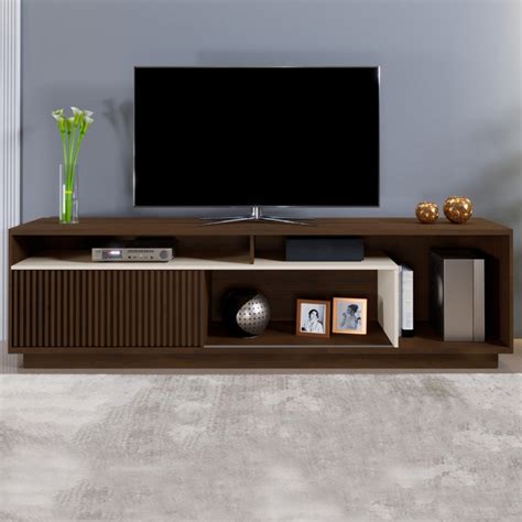 Rack Para Tv Até 75 Polegadas Granada 1 Porta ébanooff White