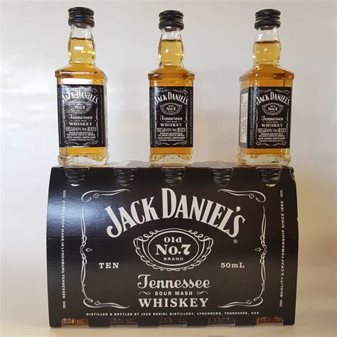 Jack Daniels 50ml X 10 Pack Miniture Small Tiny Bottle Call A Drink 07661 73773