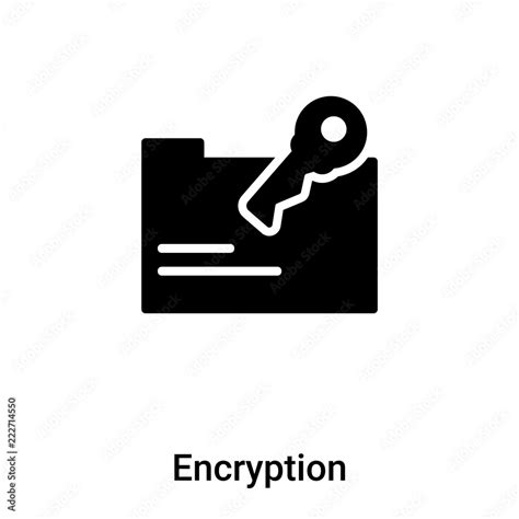 Encryption Icon Vector Isolated On White Background Logo Concept Of