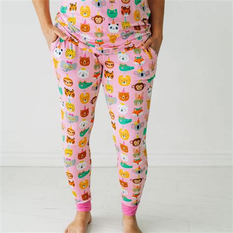 Pink Party Pals Womens Pajama Pants Little Sleepies