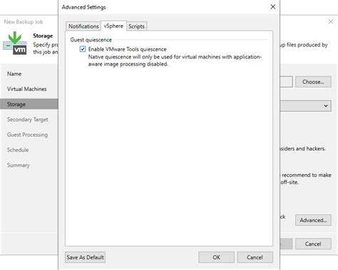 Configuring Snapshot Only Jobs Storage System Snapshot Integration Guide