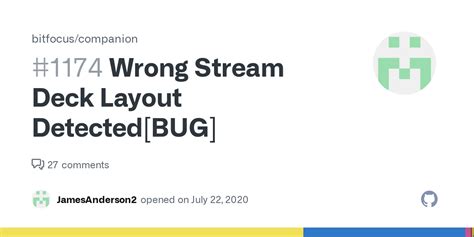 Wrong Stream Deck Layout Detected Bug · Issue 1174 · Bitfocus
