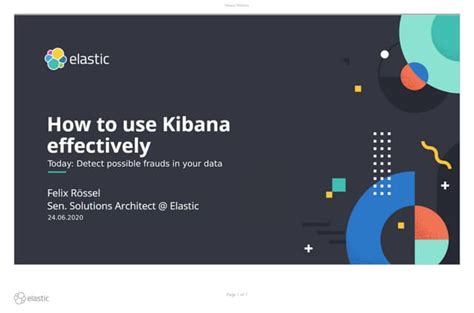 Kibana Webinar 1 Pdf Web Conferencing Computer Software And