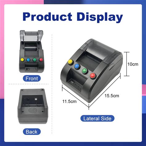 Koqi 57mm 4 Lines Ticket Number Thermal Printer For Queues