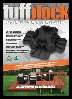 Instant Foundation System By Tuffblock Floating Deck Plans Building