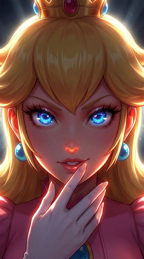 Princess Peach Anime Waifu Style Art By Verdetto On Deviantart