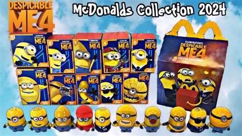Mcdonalds Despicable Me 4 Happy Meal Complete Set Of 10 Fast Food