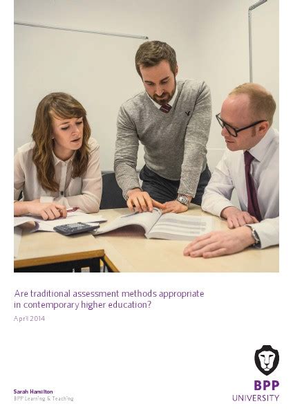 Are Traditional Assessment Methods Appropriate In Contemporary Higher